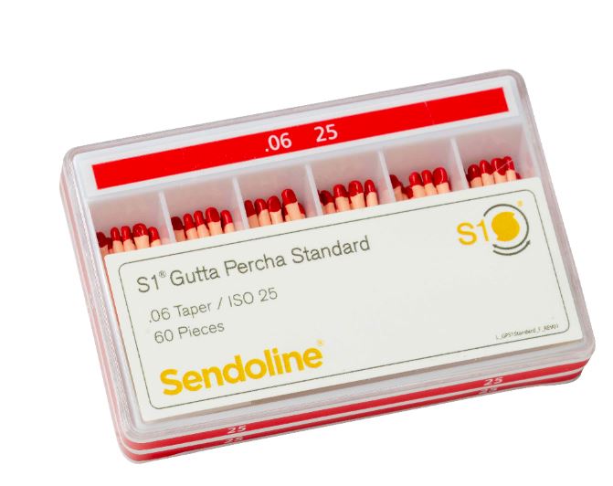 S1 Gutta Percha points, Standard, 25/.06, 60 stk.
