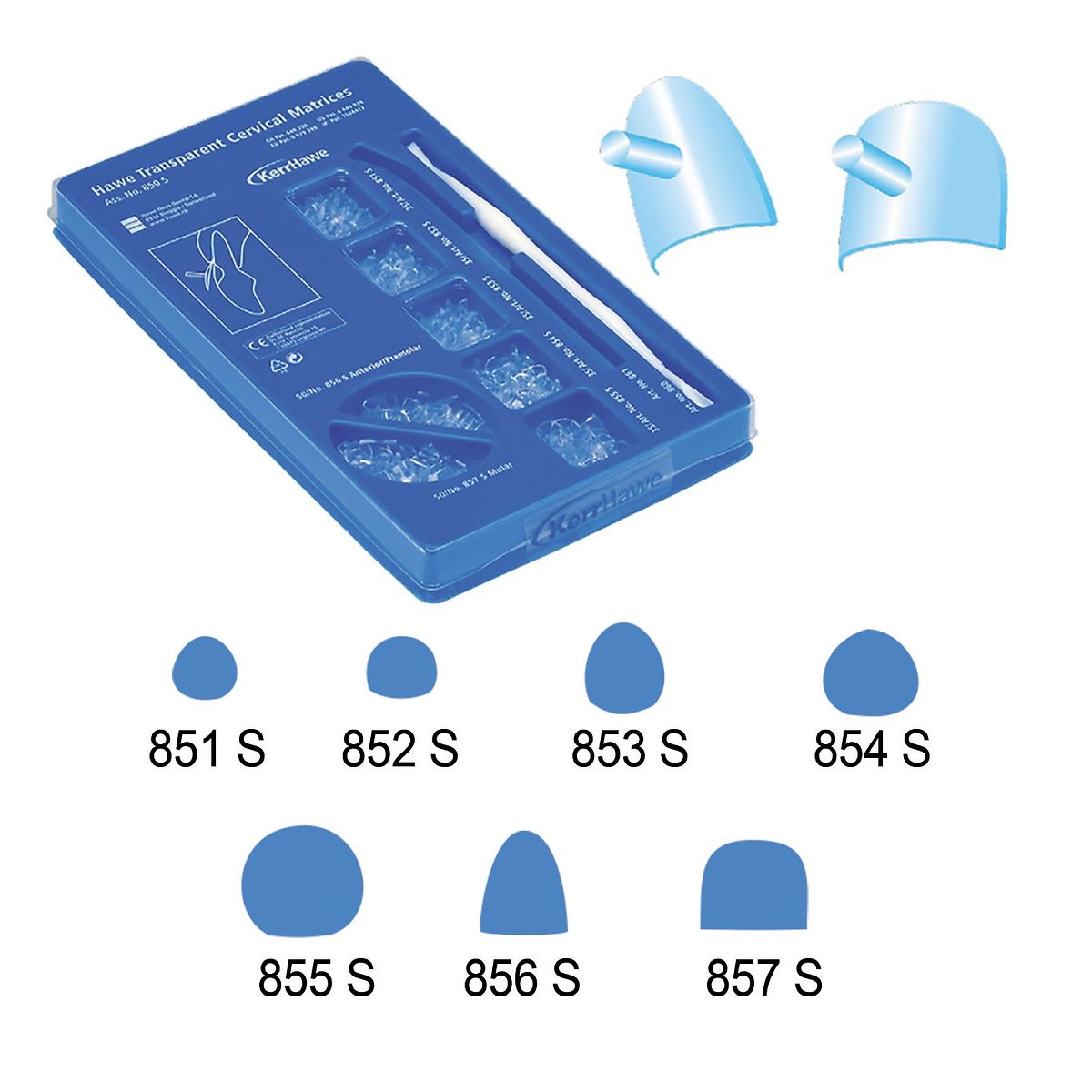 Hawe Transparent Cervical Matrice Kit 850 S, 1 sæt